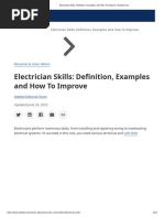 50 Examples of Electrician Skills | PDF | Electrician | Skill