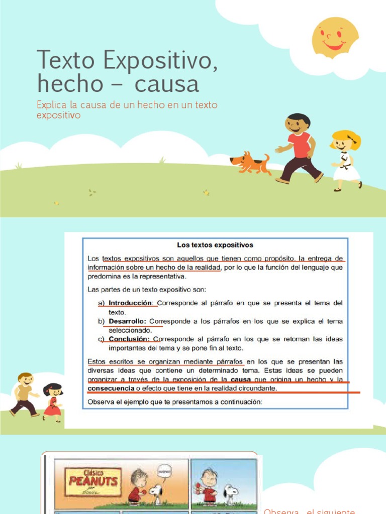 Texto Expositivo, Hecho - Causa | PDF