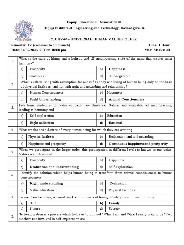 Uhv Withkeyans Pdf Happiness Consciousness