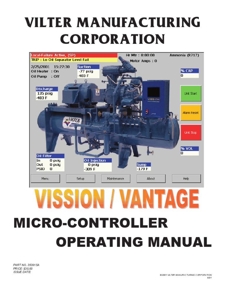 Vilter Manufacturing Corporation: Micro-Controller Operating Manual | PDF | Power Supply ...