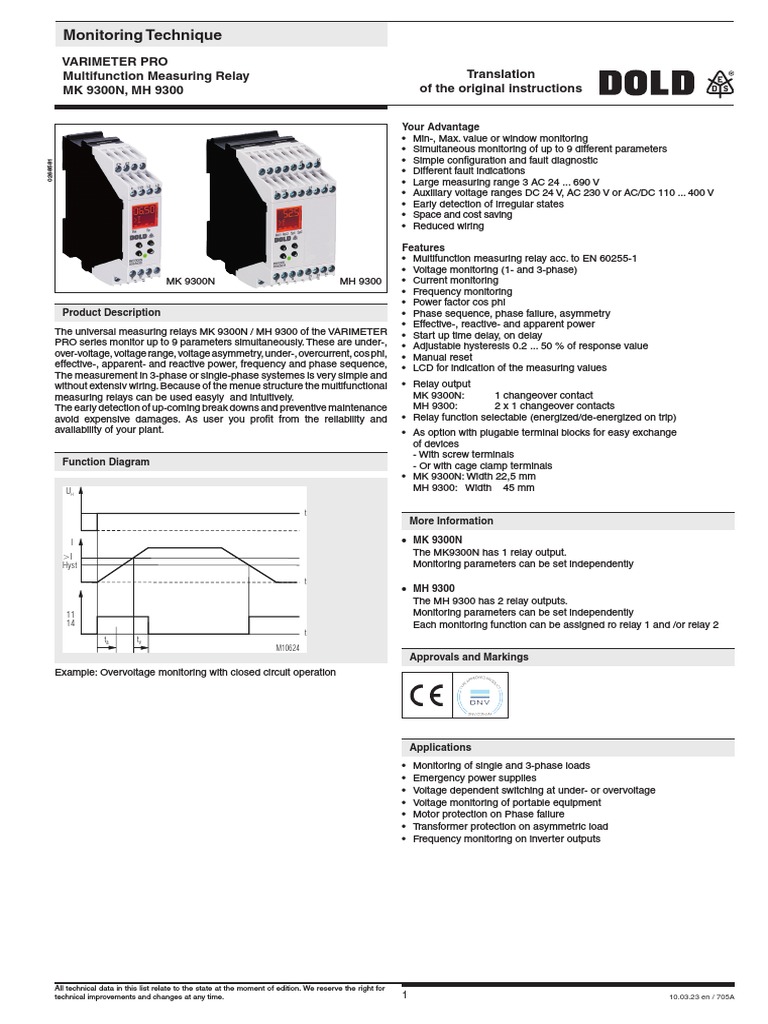 MK9300N en | PDF | Relay | Alternating Current