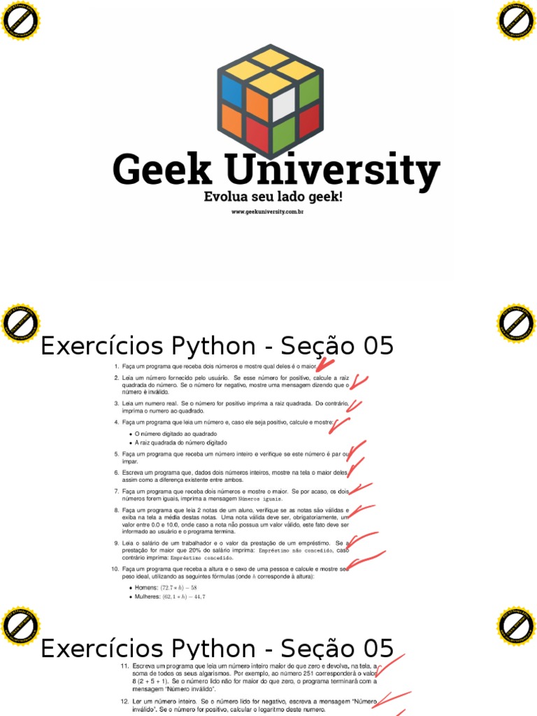 Exercicios Python Secao05 41e v2 | PDF