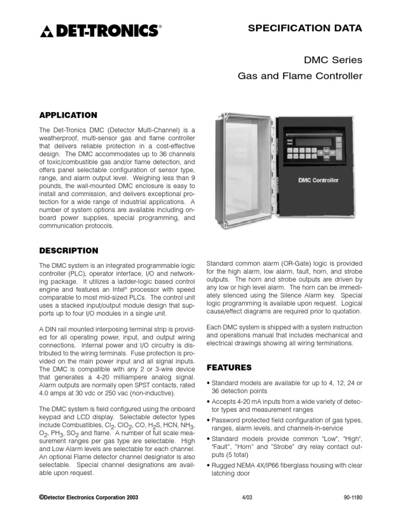 DMC Datasheet | PDF | Programmable Logic Controller | Computer Hardware