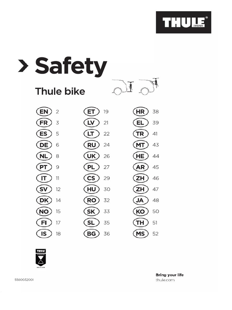 Bedienungsanleitung Thule EasyFold XT 2 (Deutsch - 56 Seiten) | PDF