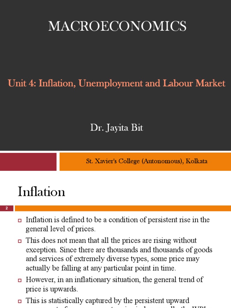 Unit 4 - Inflation Unemployment | PDF | Phillips Curve | Real Interest Rate