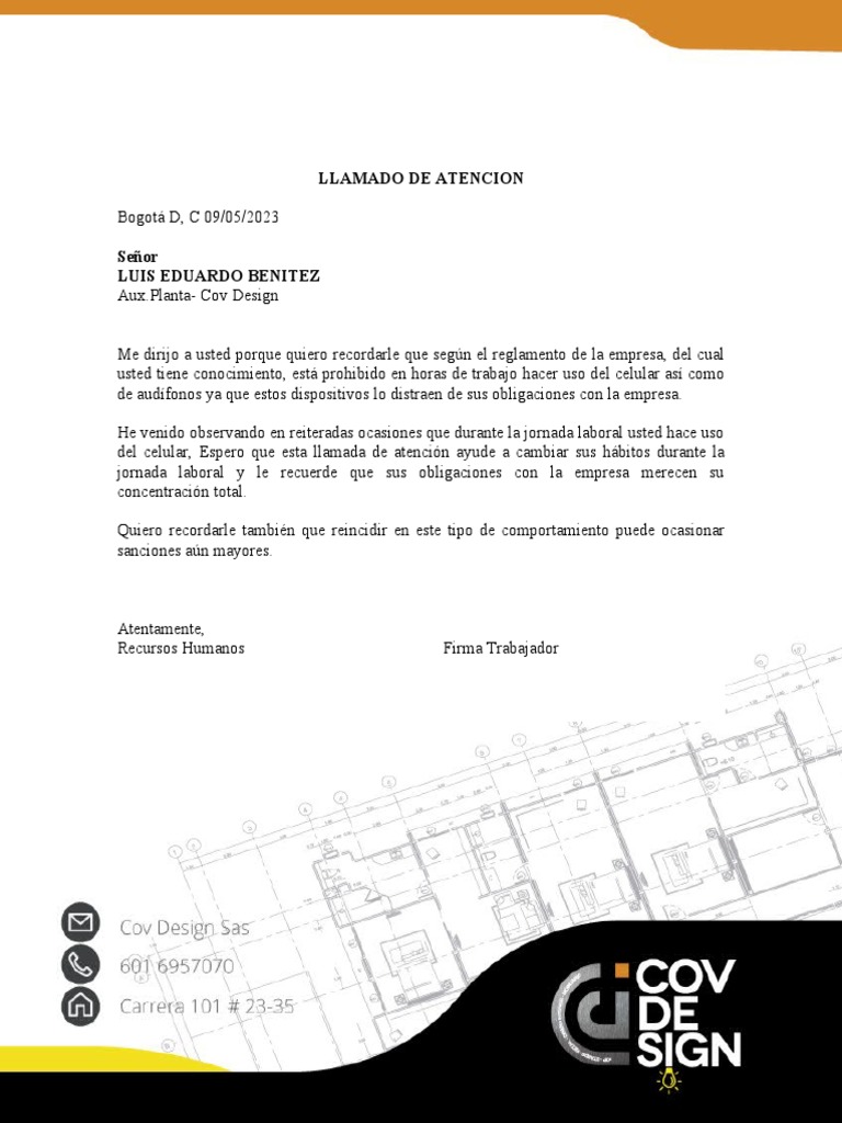 Llamado de Atencion Celular | PDF