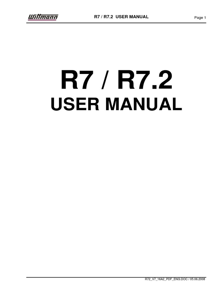 Robot Manual R7 R7.2-2 | Download Free PDF | Robot | Robotics