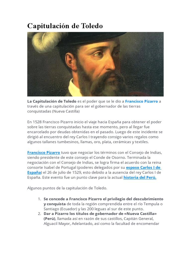 Capitulación de Toledo | PDF