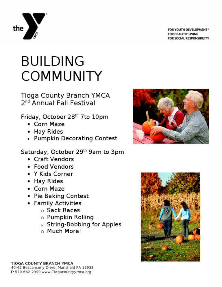 Tioga County YMCA Fall Festival 2023 | PDF | Cooking, Food & Wine ...