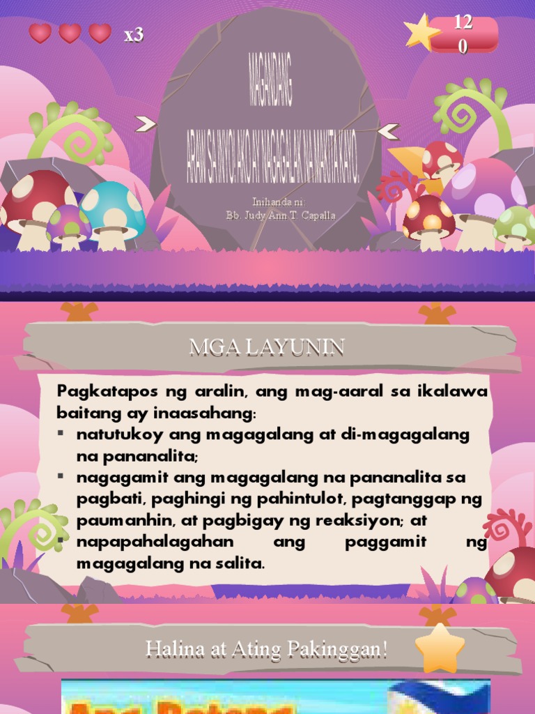 Inihanda Ni: Bb. Judy Ann T. Capalla | PDF