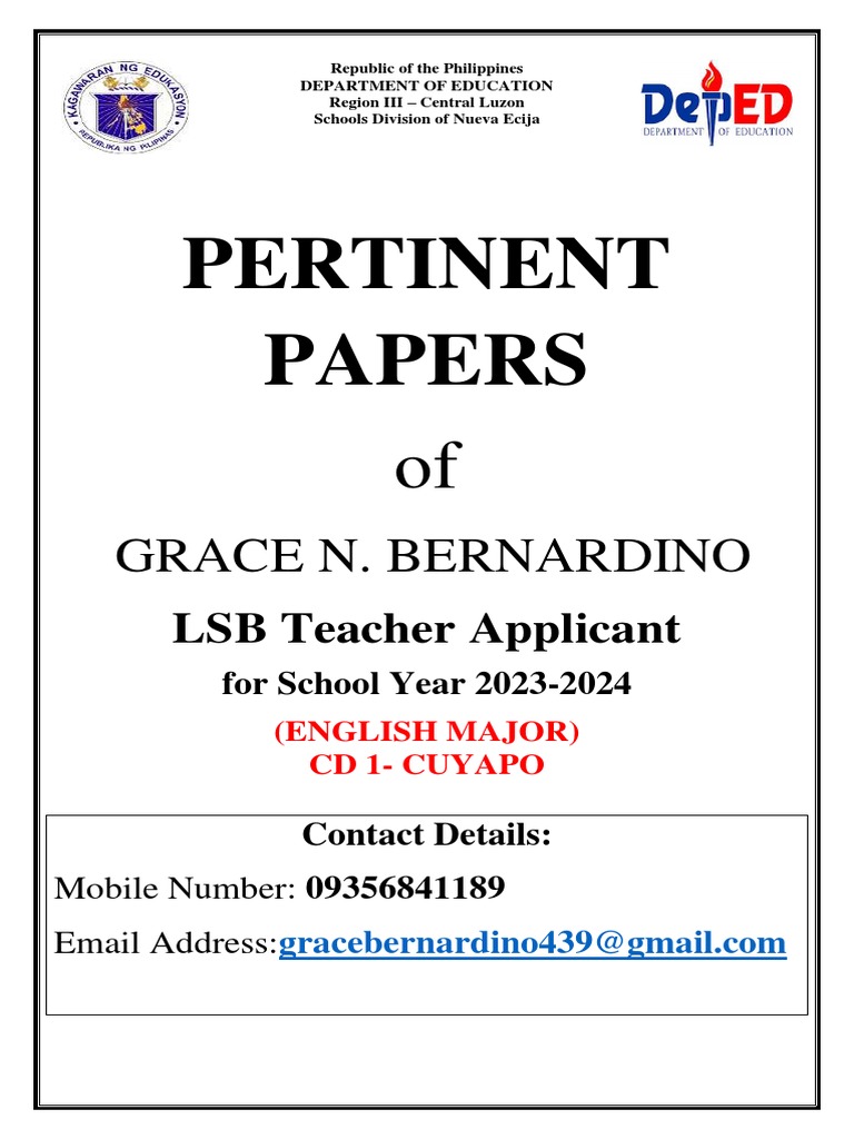 Grace Letter | Download Free PDF | Teachers | Behavior Modification