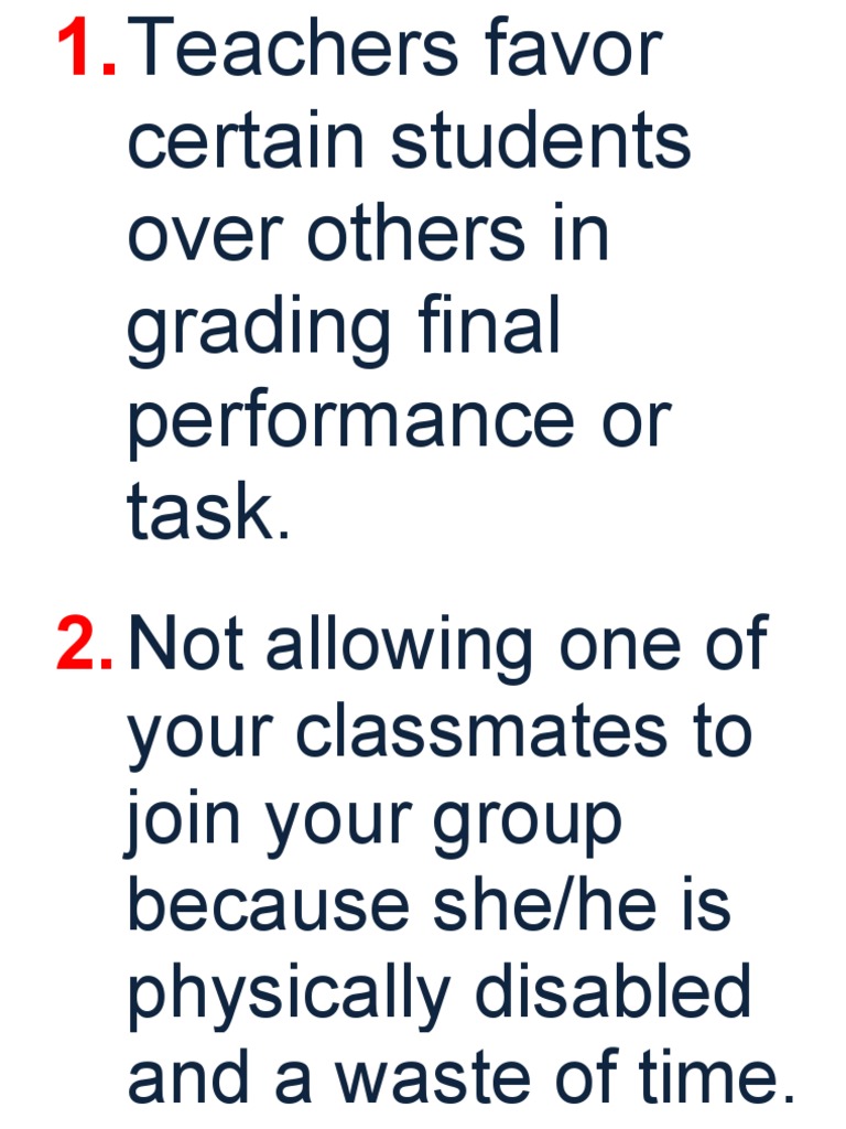Teachers Favor Certain Students Over Others in Grading Final ...