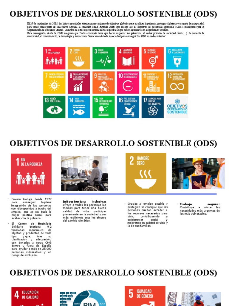 Objetivos de Desarrollo Sostenible (Ods) | Descargar gratis PDF ...