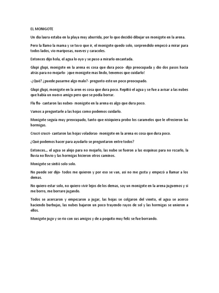 Monigote en la Arena: Un Juego Efímero | PDF | Hogar, jardinería y ...