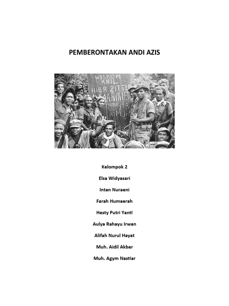 Sejarah Indonesia (Pemberontakan Andi Aziz) | PDF