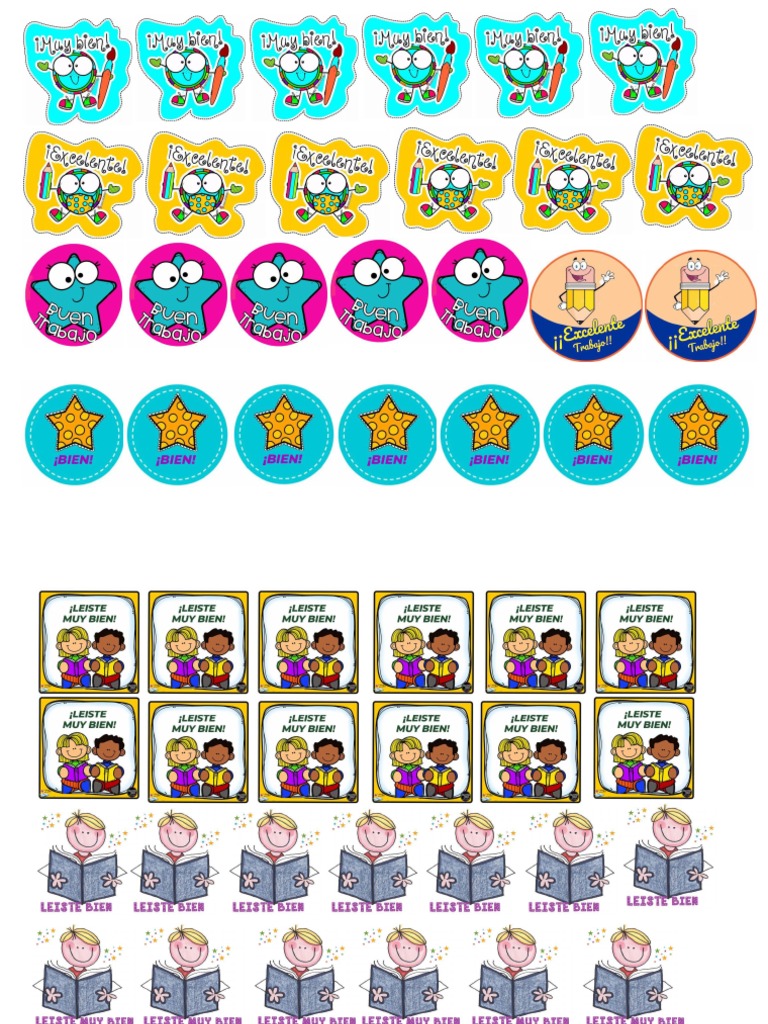 Stickers Corrección | PDF