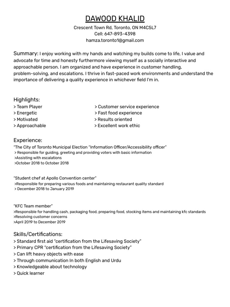 Offical Resume | PDF