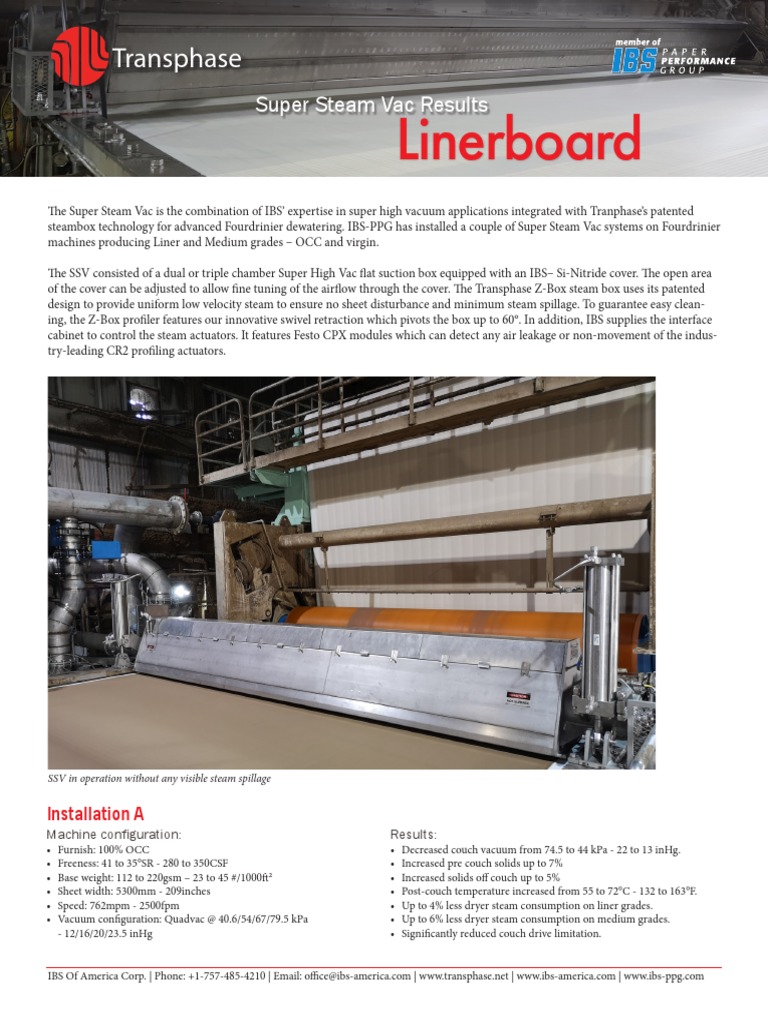 IBS Caixa de Vapor Transphase Results Linerboard Double Sided Dec 20 19 ...