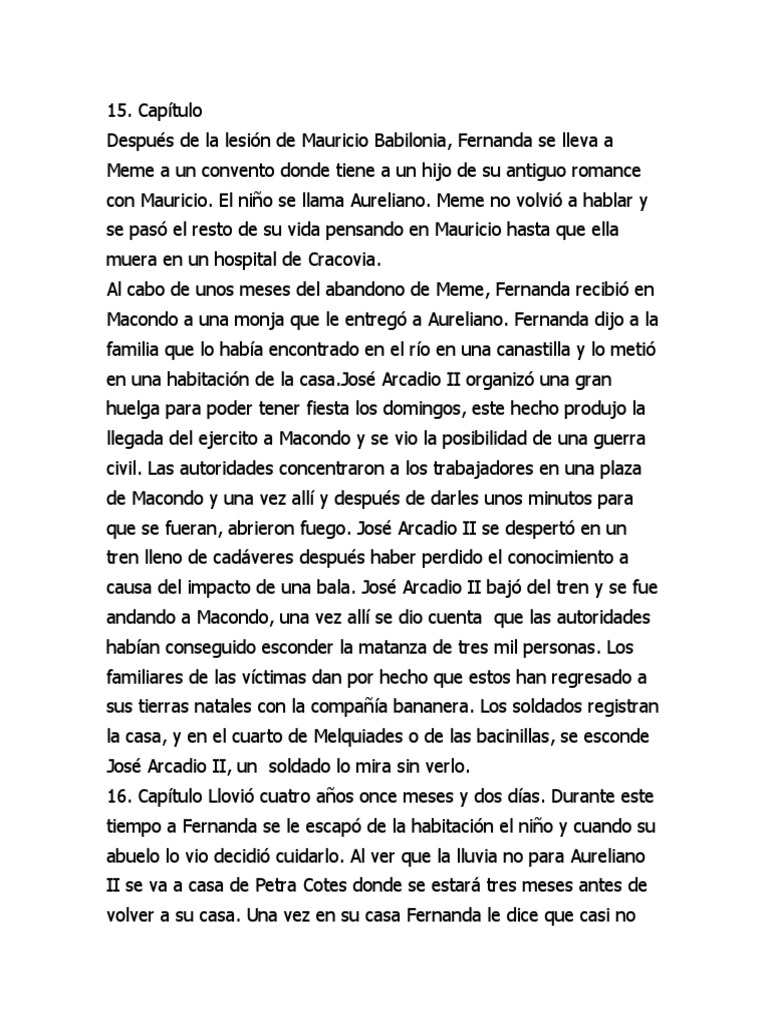 100 Años de Soledad Word | PDF