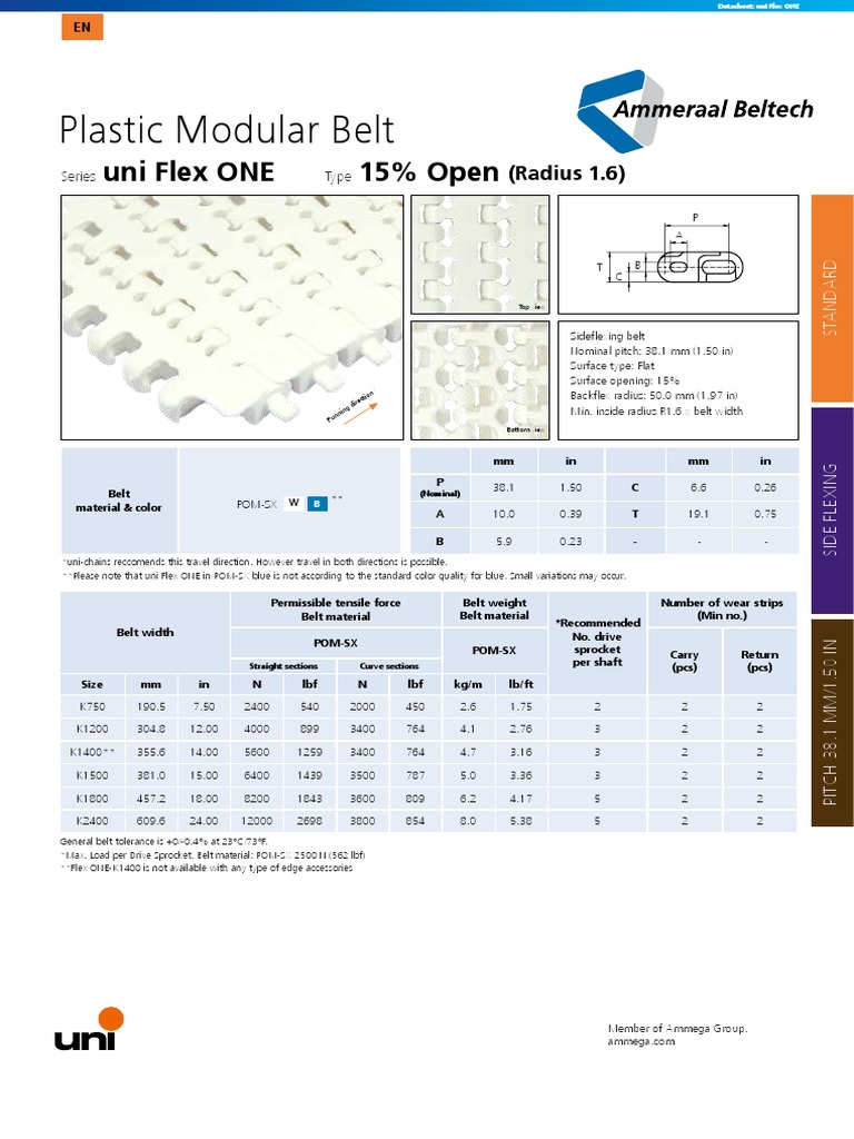 uni Flex ONE Modular Belt Overview | PDF | Manufactured Goods ...