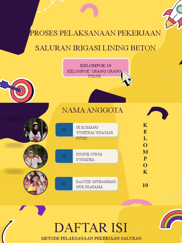 Saluran Irigasi Lining Beton Kelompok 10 | PDF