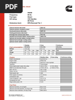 Generator Set Data Sheet | PDF | Radiator | Diesel Engine