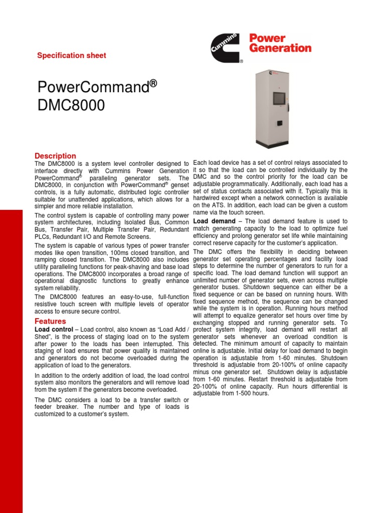 DMC8000 | PDF | Electrical Engineering | Power (Physics)