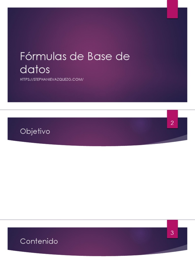 2 Fórmulas de Base de Datos | PDF | Microsoft Excel | Bases de datos