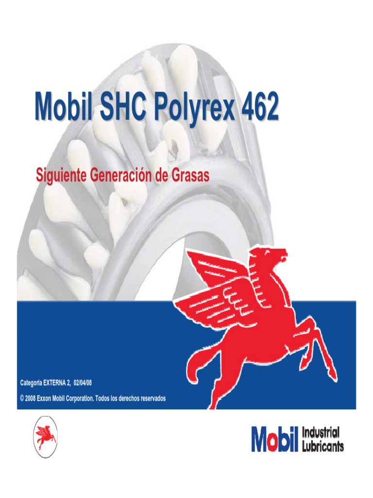 Mobil SHC Polyrex 462 Presentation Es | PDF | Rodamiento (Mecánico ...