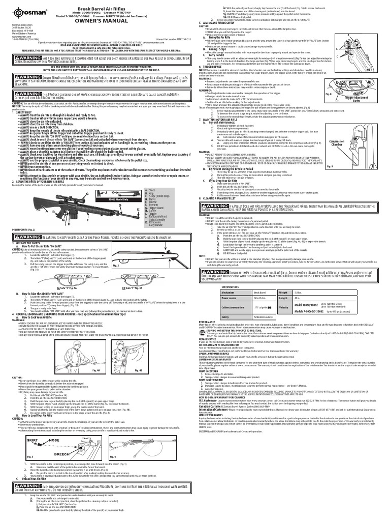 Manual MTR77NP | PDF | Gun Barrel | Trigger (Firearms)