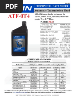 Aisin Atf-0ws Technical Data | PDF | Vehicles | Motor Vehicle