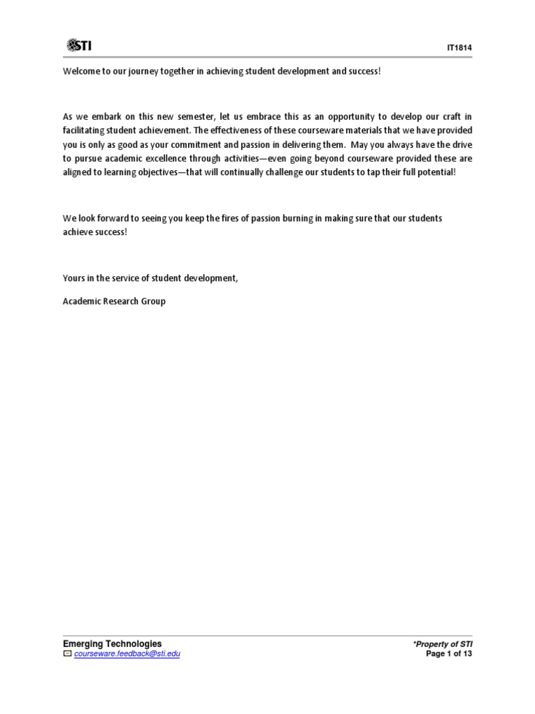 01 Instructors Guide | Download Free PDF | Emerging Technologies | Information