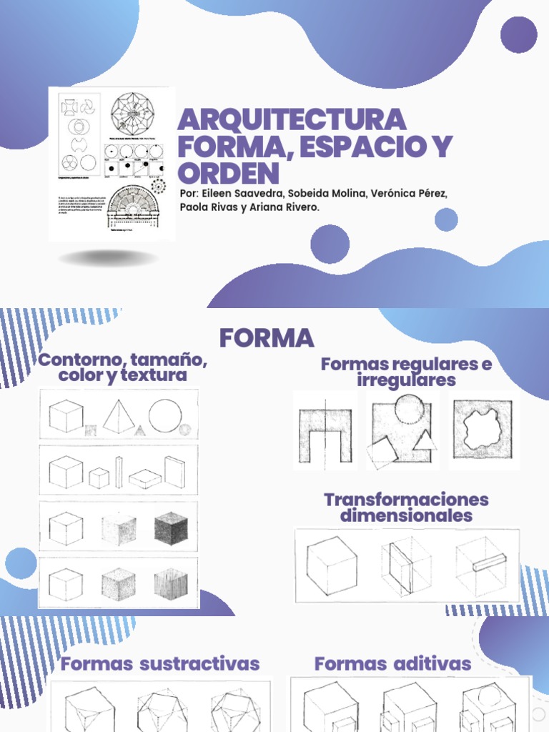Arquitectura Forma, Espacio Y Orden: Por: Eileen Saavedra, Sobeida Molina, Verónica Pérez, Paola ...