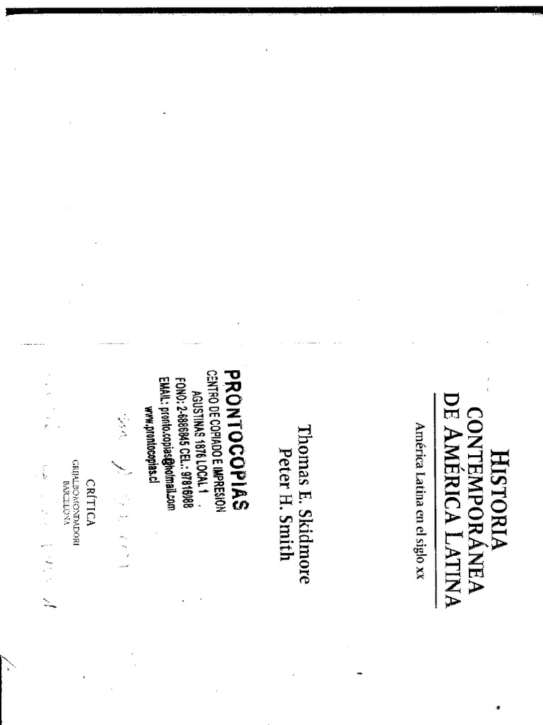 Skidmore, Thomas-Historia Contemporánea de América Latina | PDF