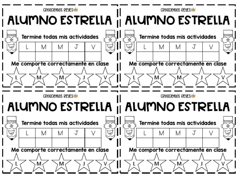 Alumno Estrella: Registro de Actividades | PDF