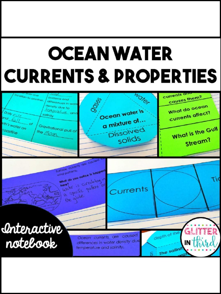 Ocean Currents Interactive Notebook | PDF | Oceans | Water