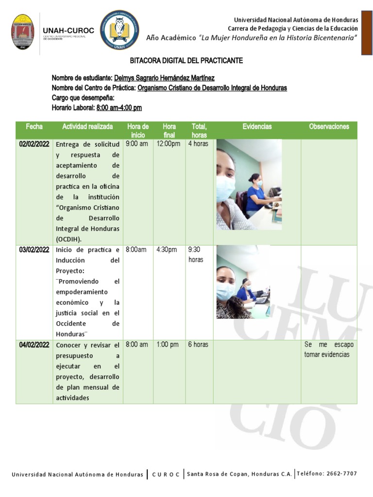 Formato Bitacora Digital | PDF | Honduras
