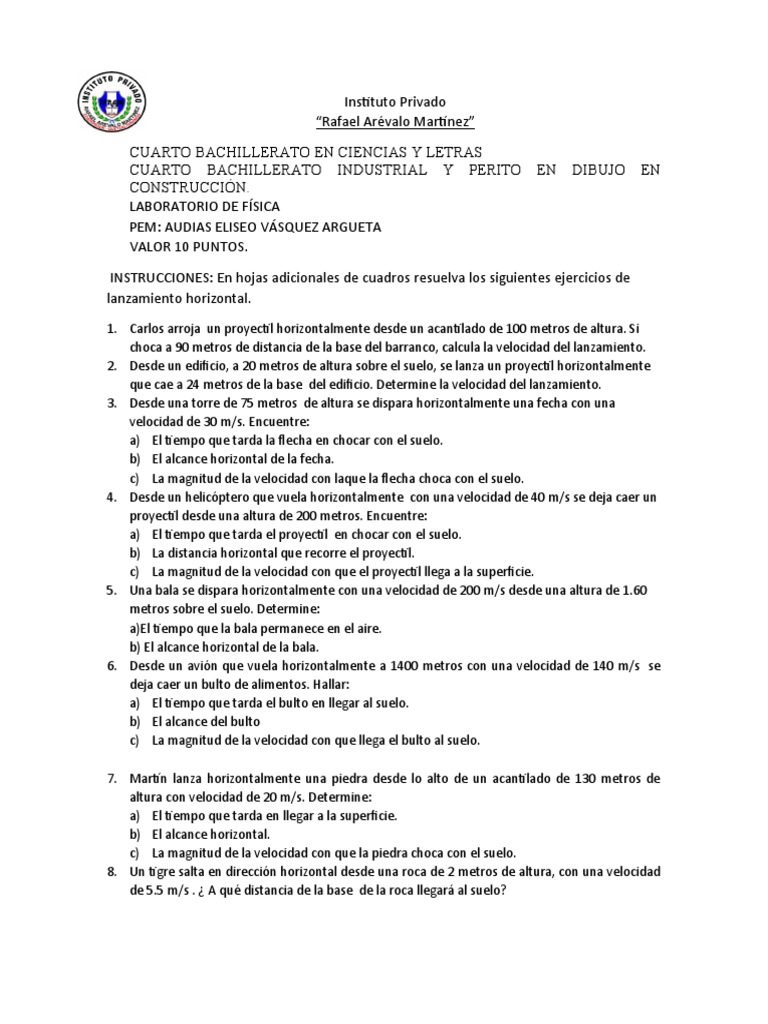 Laboratorio de Lanzamiento Horizontal 2023 | PDF | Libros para adolescentes