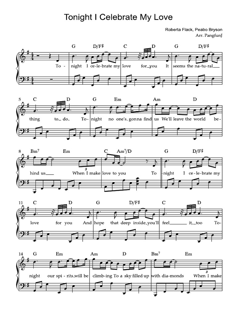 Tonight I Celebrate My Love | PDF