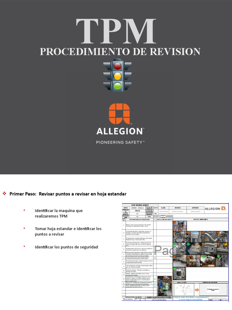 TPM Metodo Llenado Tarjetas A.. | PDF