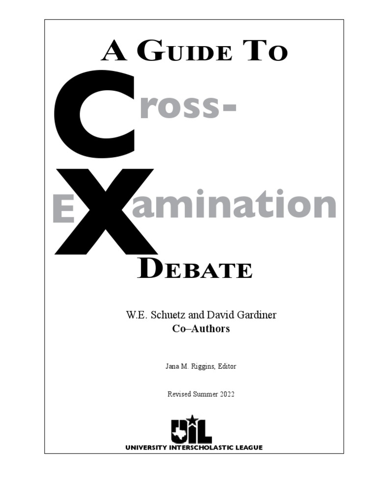 UIL CX Debate Event Participation Rules | PDF | Career & Growth