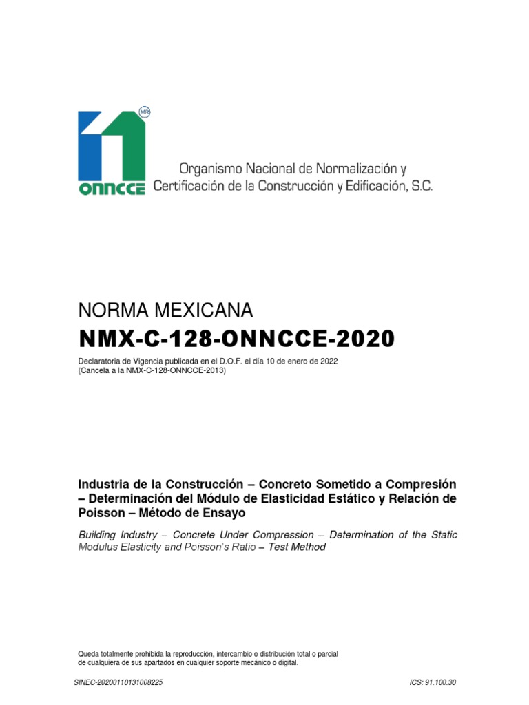 NMX C 128 Onncce 2020 Unlocked | PDF