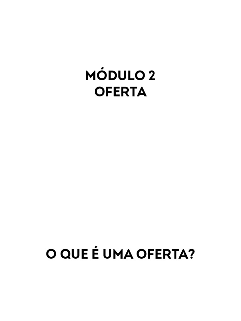 Slides - Módulo 2 - Plano B | PDF | Preços