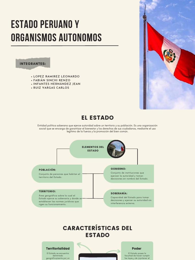 Estado Peruano Y Organismos Autónomos | PDF | Estado (política ...