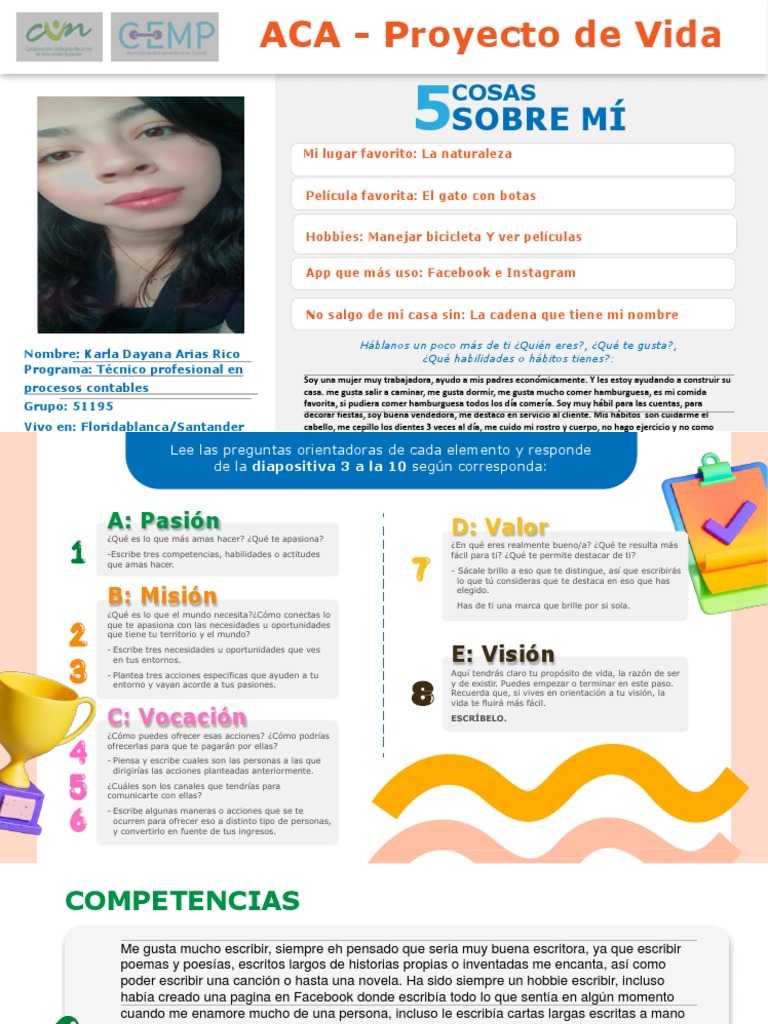 ACA - Proyecto de Vida: Tu Foto Aquí | PDF | Tolerancia | Sociedad