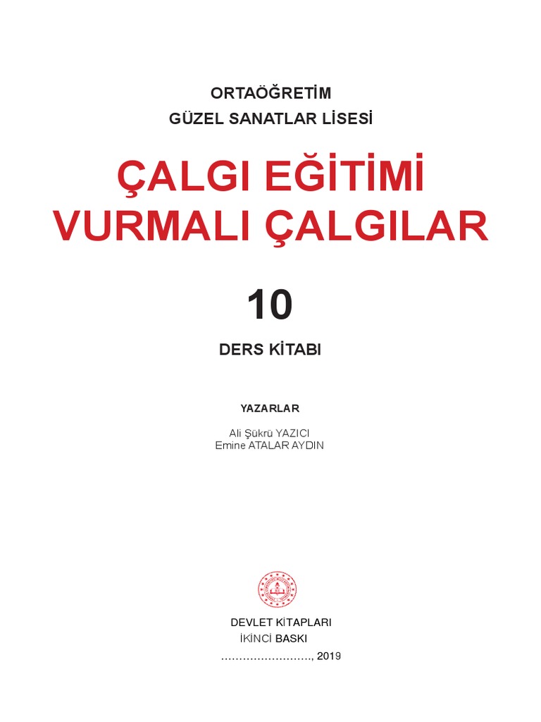 ÇALGI EĞİTİMİ VURMALI ÇALGILAR 10 Meb | PDF