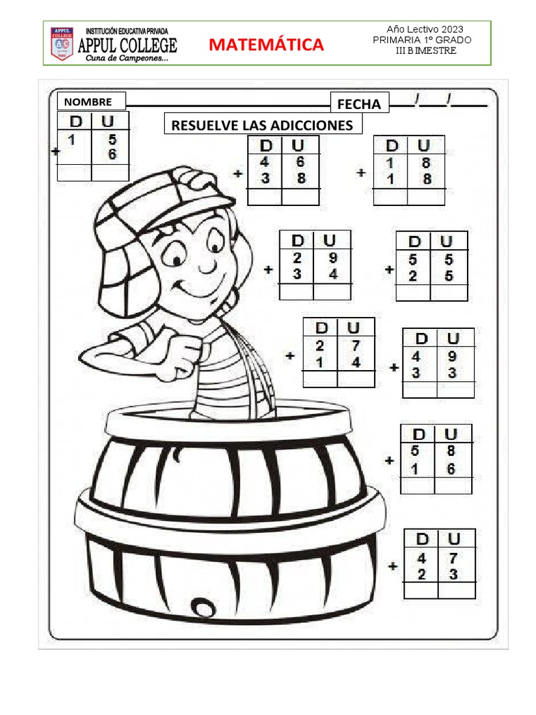 Adiciones y Sustracciones Con Canje | PDF