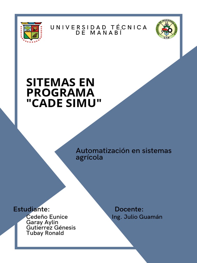 SIstemas en CADe Simu | PDF | Riego | Ingenieria Eléctrica