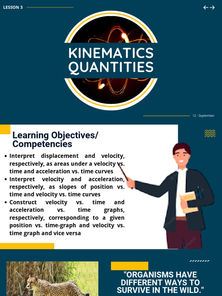 Kinematics Quantities | PDF | Acceleration | Speed