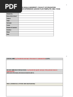 Ghana Lesson Plan Template | PDF